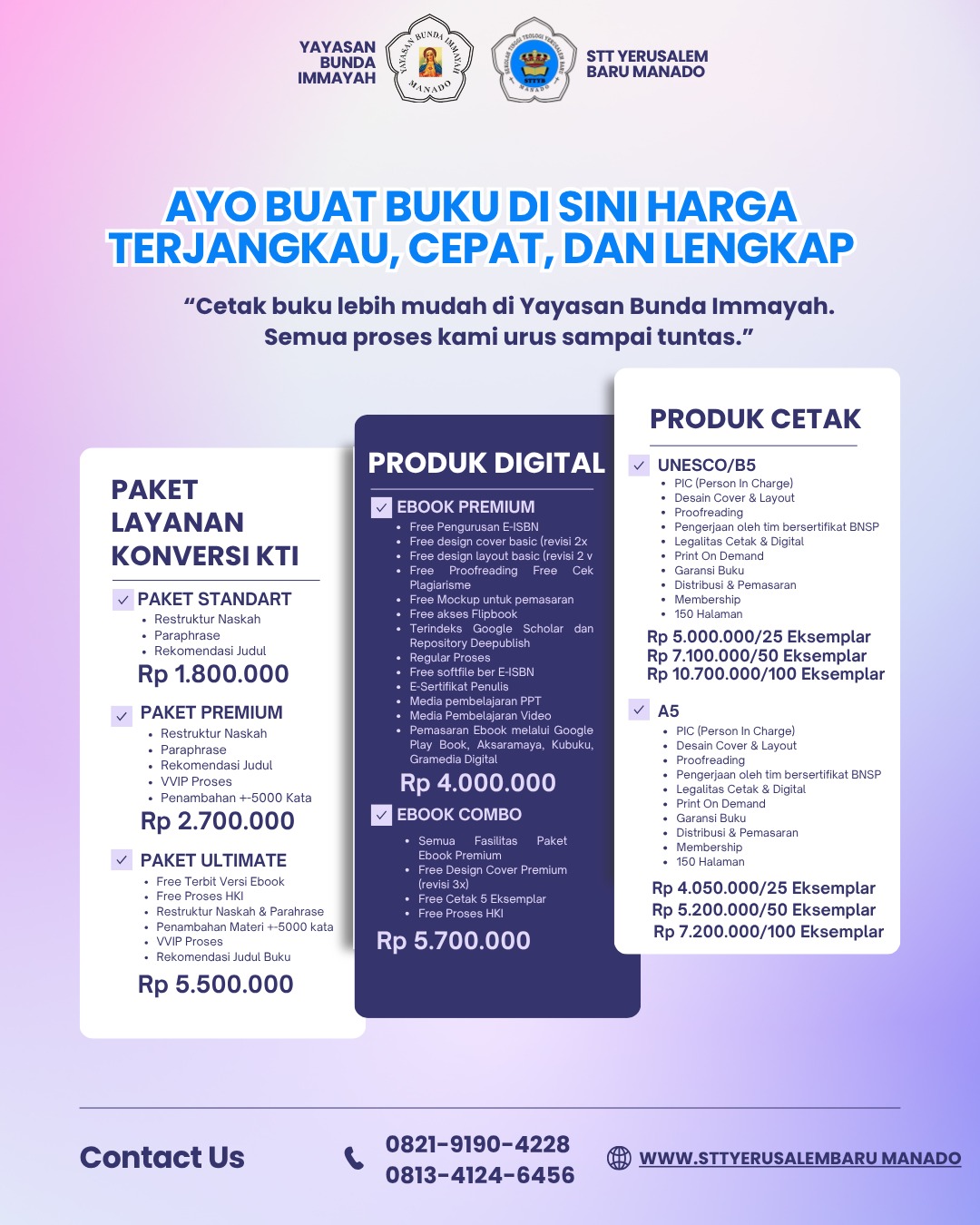 Penerbitan Buku – STT Yerusalem Baru Manado